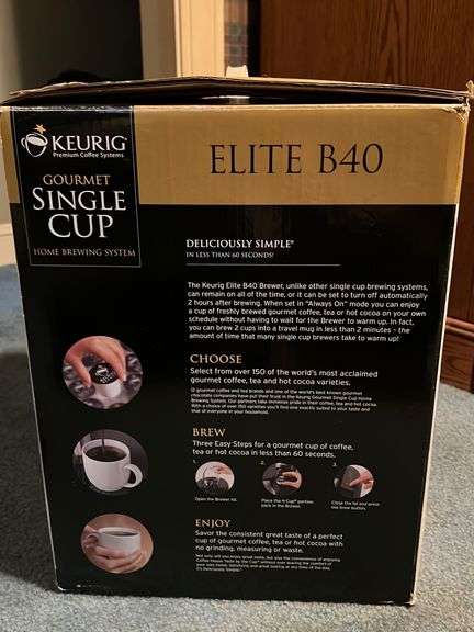Keurig elite B40 - Gregg Auctions