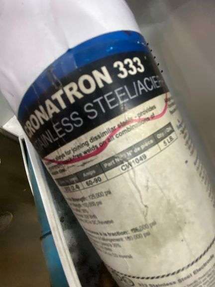 Cronatron 333 welding rod - Gregg Auctions
