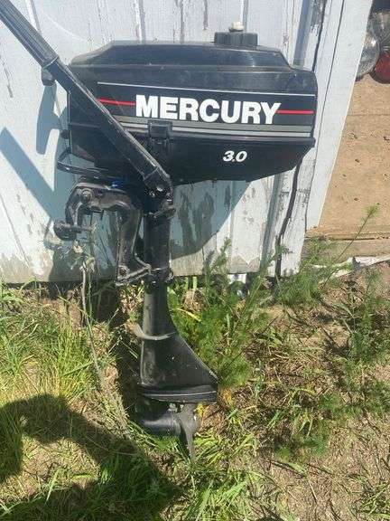 Mercury 3 hp outboard motor - Gregg Auctions