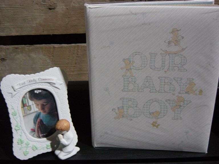 BABY BOY BOOK & PICTURE FRAME - Gregg Auctions
