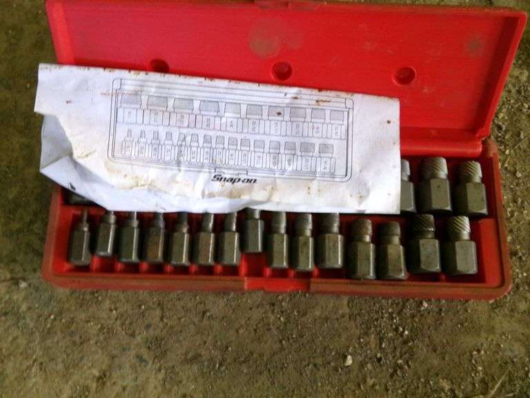 Snap-On screw extractor set - Gregg Auctions