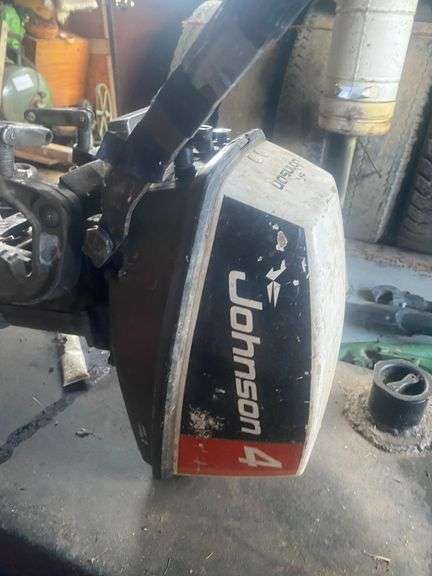 Johnson 4hp outboard motor - Gregg Auctions