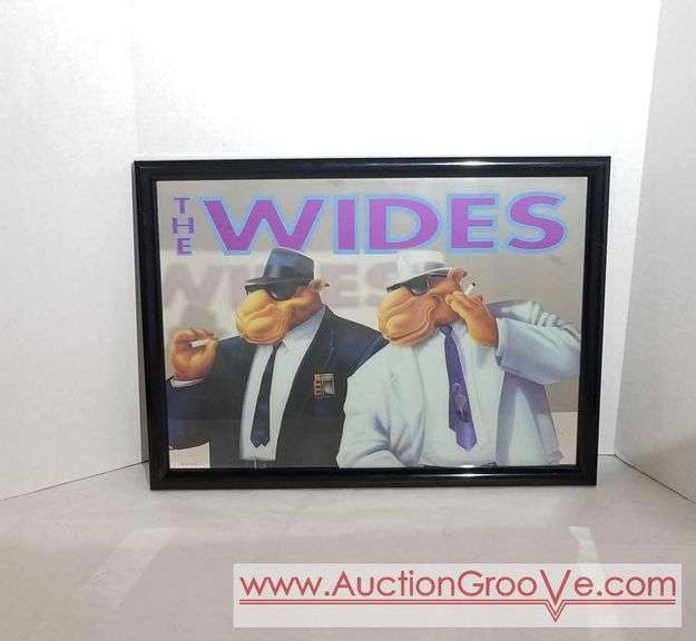 1992 Camel cigarette mirror advertising plaque. The Wides. 17 x 22 ...
