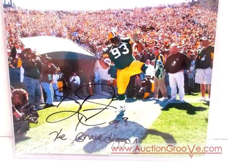 Green Bay Packers #93 Gilbert Brown the Grave Digger. Autographed ...