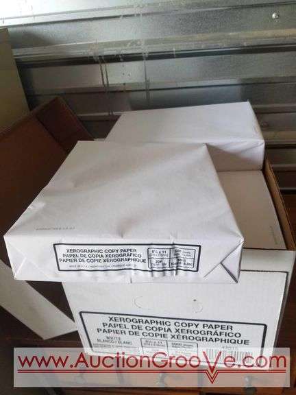 Xerographic Copy Paper, White 8.5x11 sheets. 10 Reams of paper in this ...
