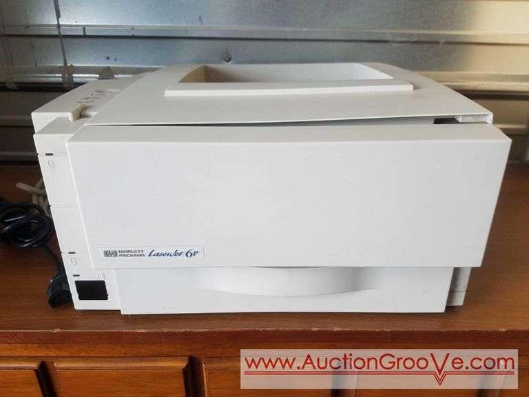 HP LaserJet 6 Printer, powers up. - AuctionGrooVe.com 608-792-2437