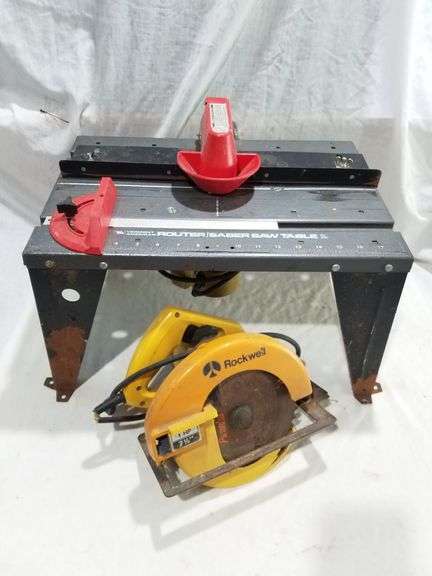 Rockwell 1HP 7 1/4" Circular Saw. Model 4500. and Router/ Saber Saw ...