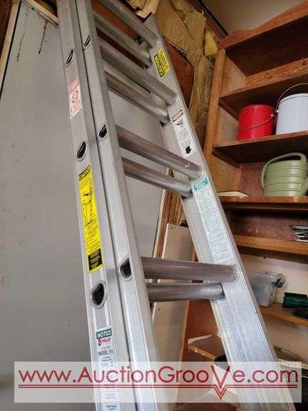 Keller ladders. 3100 series. 16 ft aluminum extension ladder type 3 ...