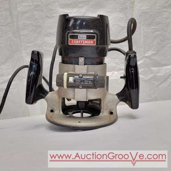 Sears Craftsman Double Insulated Router. 11p-120V - AuctionGrooVe.com ...