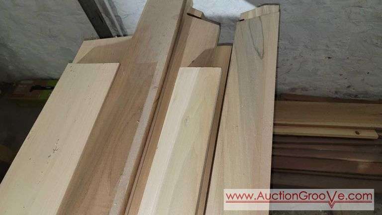 Full 3/4 inch Planed Maple lumber with grooves cut on back. TWO pieces ...