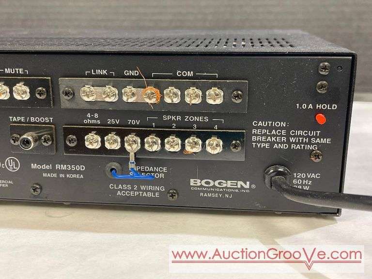 Bogen AM/FM Receiver RM350D. 35 Watt. R7 - AuctionGrooVe.com 608-792-2437