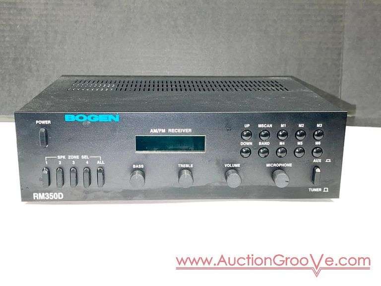 Bogen AM/FM Receiver RM350D. 35 Watt. R7 - AuctionGrooVe.com 608-792-2437
