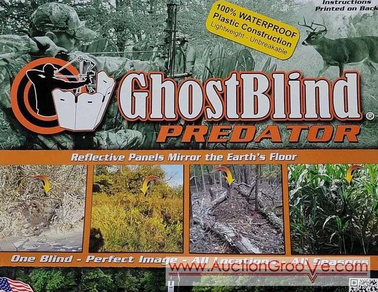 GHOST BLIND PREDATOR - NEW IN BOX "Reflective Panels Mirror the Earth's ...