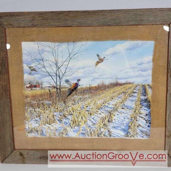 Buzz Balzer signed Print of Phesants. 29.5 X 24.5. BB - AuctionGrooVe ...