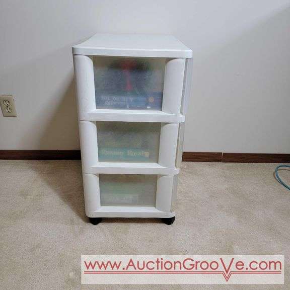 TENEX 3 Drawer Plastic Storage Container on Wheels. 21.5 x 15 x 27. BB ...