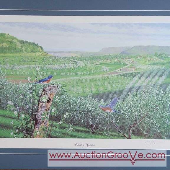 103. Orchard in Springtime Print. Signed By Buzz Balzer. 29/250. 32 x ...