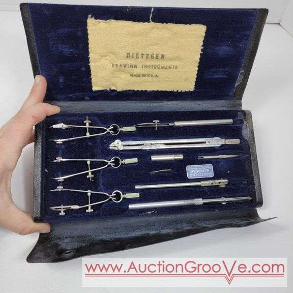 Dietzgen Drawing Instruments. G - AuctionGrooVe.com 608-792-2437