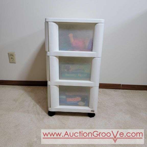 TENEX 3 Drawer Plastic Storage Container on Wheels. 21.5 x 15 x 27. BB ...
