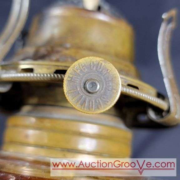 Queen Anne No. 2. 22. Scovill MFG Co. Kerosene Lamp. Pat. Oct 30 1877 ...