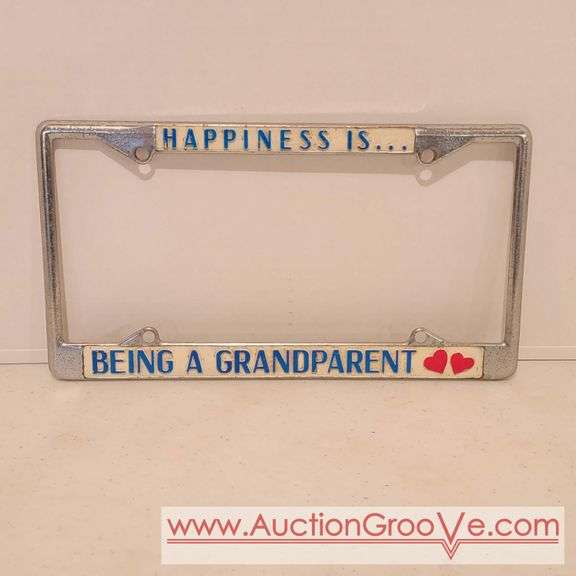 Happiness is being a Grandparent. License Plate Metal Frame. B1 ...