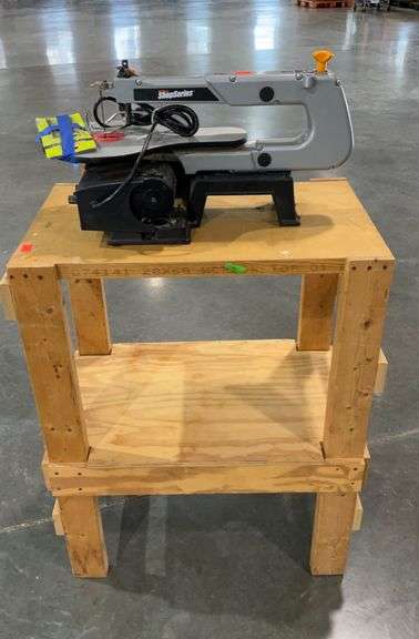 Rockwell Shop Series scroll saw with table and extra blades - Hash Auctions