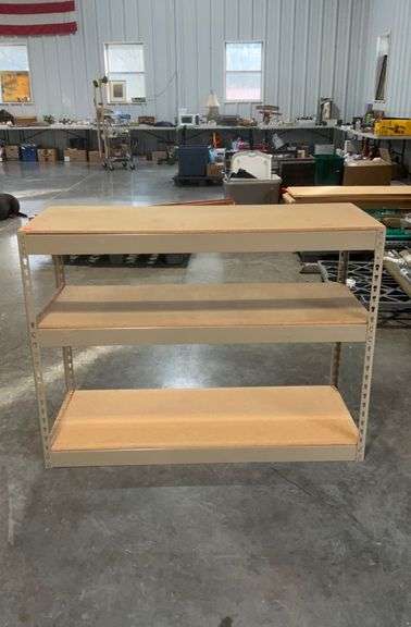 Storage Shelving , Gorilla style with channel iron corners offering ...