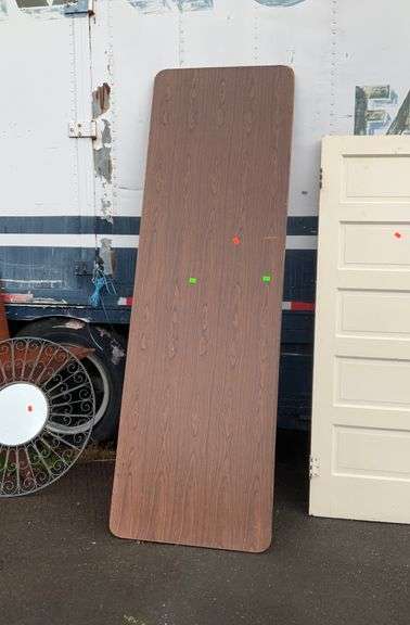 8 foot wood folding Table used still usable condition for some ...