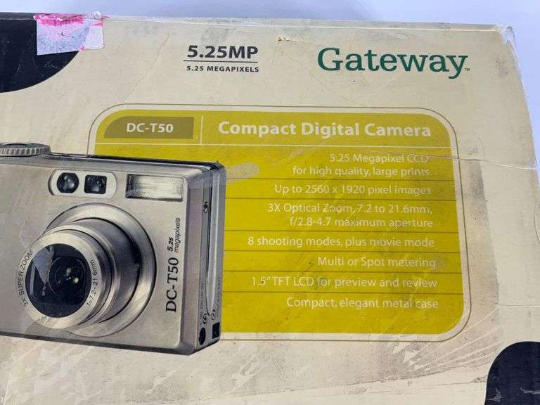 Gateway DC-T50 Compact Digital Camera, in box - Hash Auctions