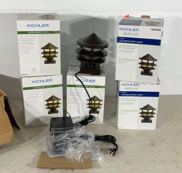 Lighting Outdoor 6, Deck Post Toppers, with power unit, new lighting ...