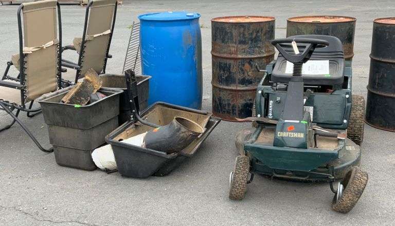 Craftsman 30 inch mower motor five speed rear engine rider with bagger ...