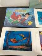 Walt Disney lithographs. One exclusive commemorative with matting frame ...