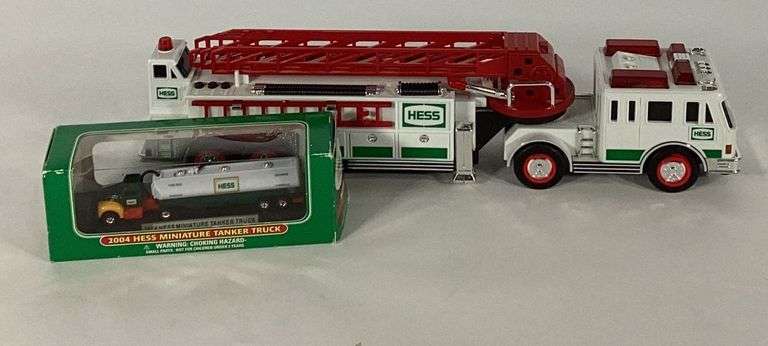 Hess toy collector trucks, mini 2004 tanker truck with box and 2000 ...