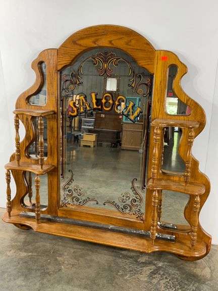 Saloon wall mount mirror and display, Pulaski Furniture, 52x54-big ...