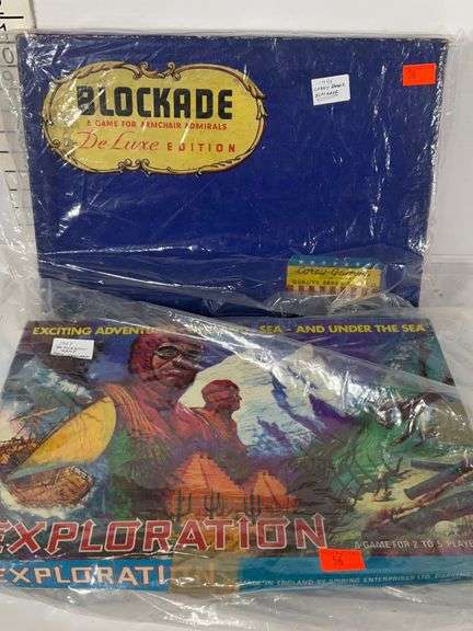 Two vintage board games. 1941 Corey Games BLOCKADE and 1967 English ...