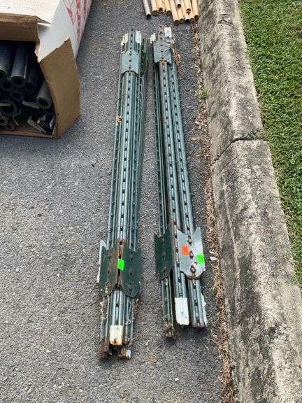 12-Steel Fence Posts, heavy duty T-Clip type posts, 5ft tall, unused ...