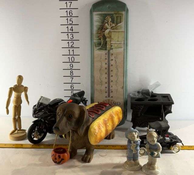 Collectibles mermaid cove thermometer, crescent cast-iron miniature ...