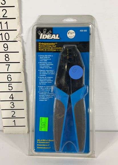 Ideal Crimpmaster ratchet crimp tool, in package - Hash Auctions