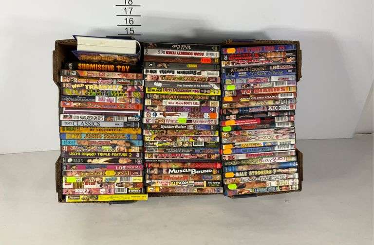 Large Group of X-Rated adult movies mostly DVDs - Hash Auctions