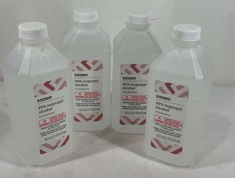Four SOLMO 99% Isopropyl Alcohol For technical use - Hash Auctions