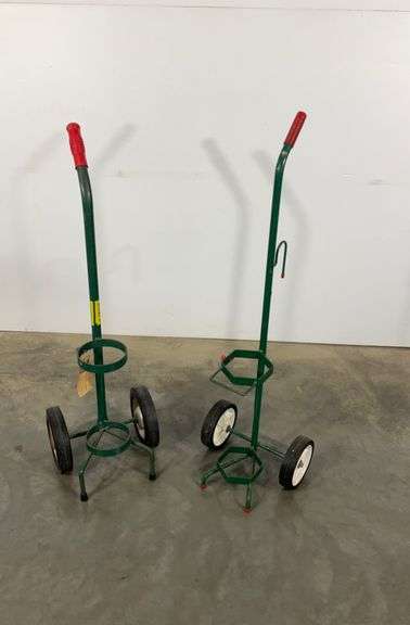 Two Home medic type Oxygen Tank Carts - Hash Auctions