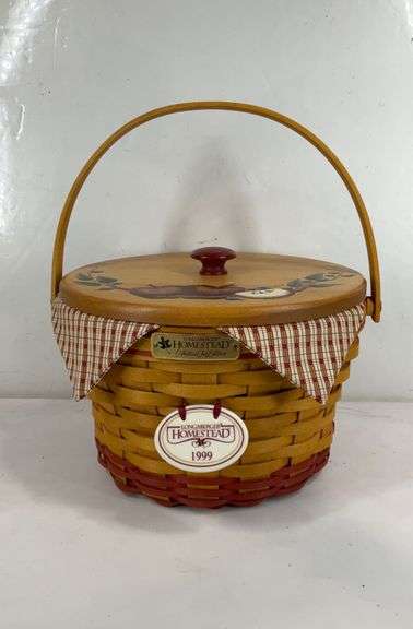 1999 longaberger homestead collectors club edition basket with liner ...