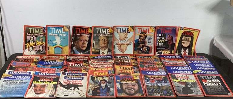 63 Vintage Time Magazines - Hash Auctions
