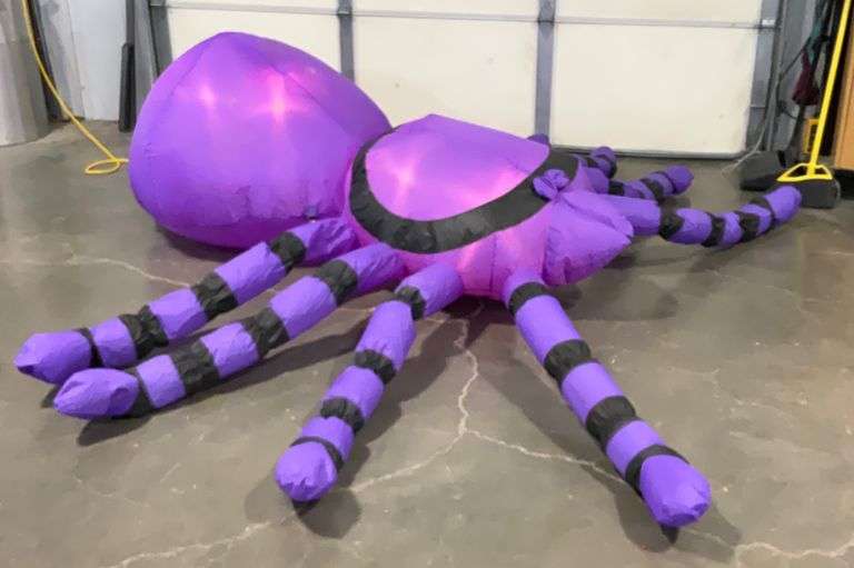 Purple Spider Airblown Inflatable, - Hash Auctions
