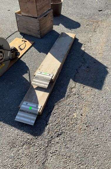 Pair of board loading ramps with aluminum ends, 4&5.5 foot boards ...