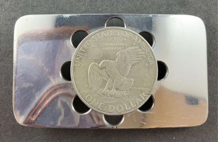 Belt buckle with dollar coin - Hash Auctions