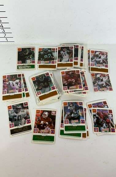 1986 McDonalds scratch off football cards - Hash Auctions