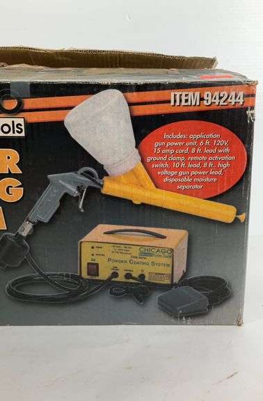 Chicago Electric powder coating system, appears new in box, box has ...