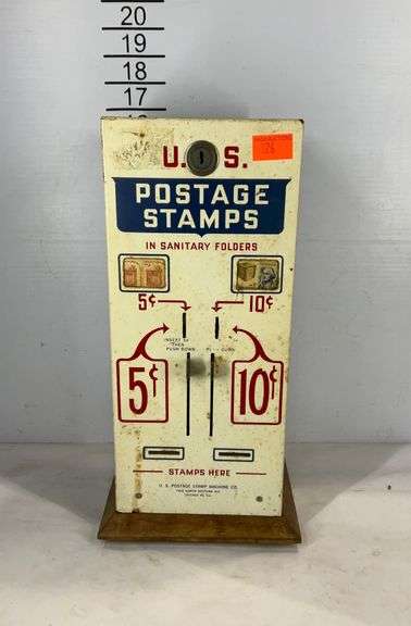 US Postage stamp machine co stamp machine , with key - Hash Auctions