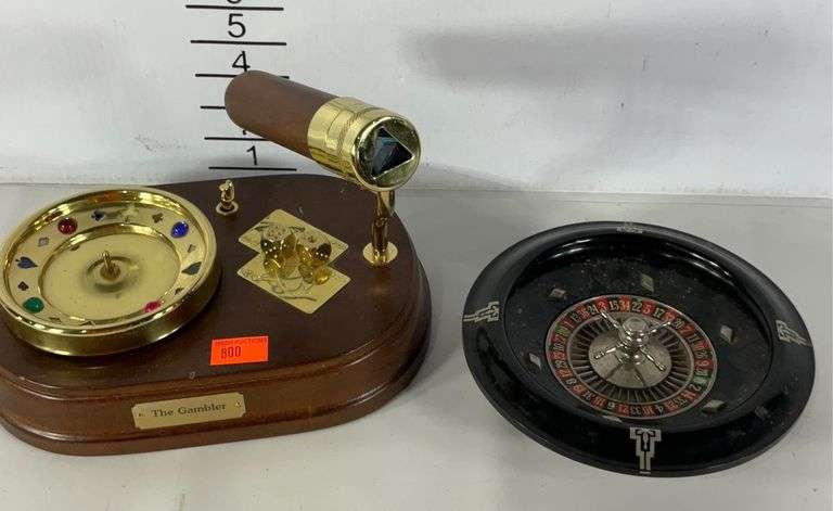 Roulette wheel and music box with kaleidoscope - Hash Auctions