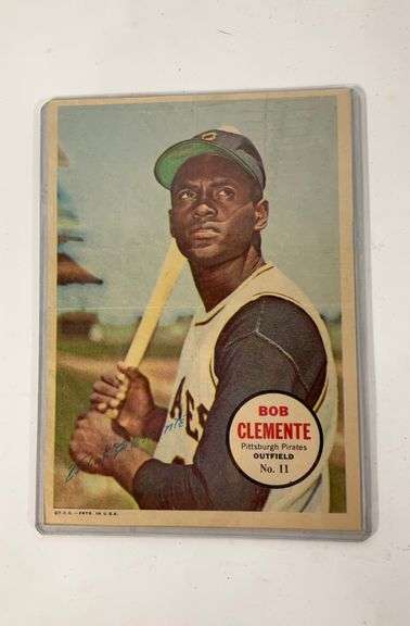 1967 Topps Roberto Clemente poster pin up - Hash Auctions